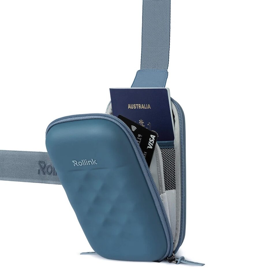 Сумка кросс-боди Rollink Сумка Rollink Go Mini Bag, фактура гладкая, синий — фото 1