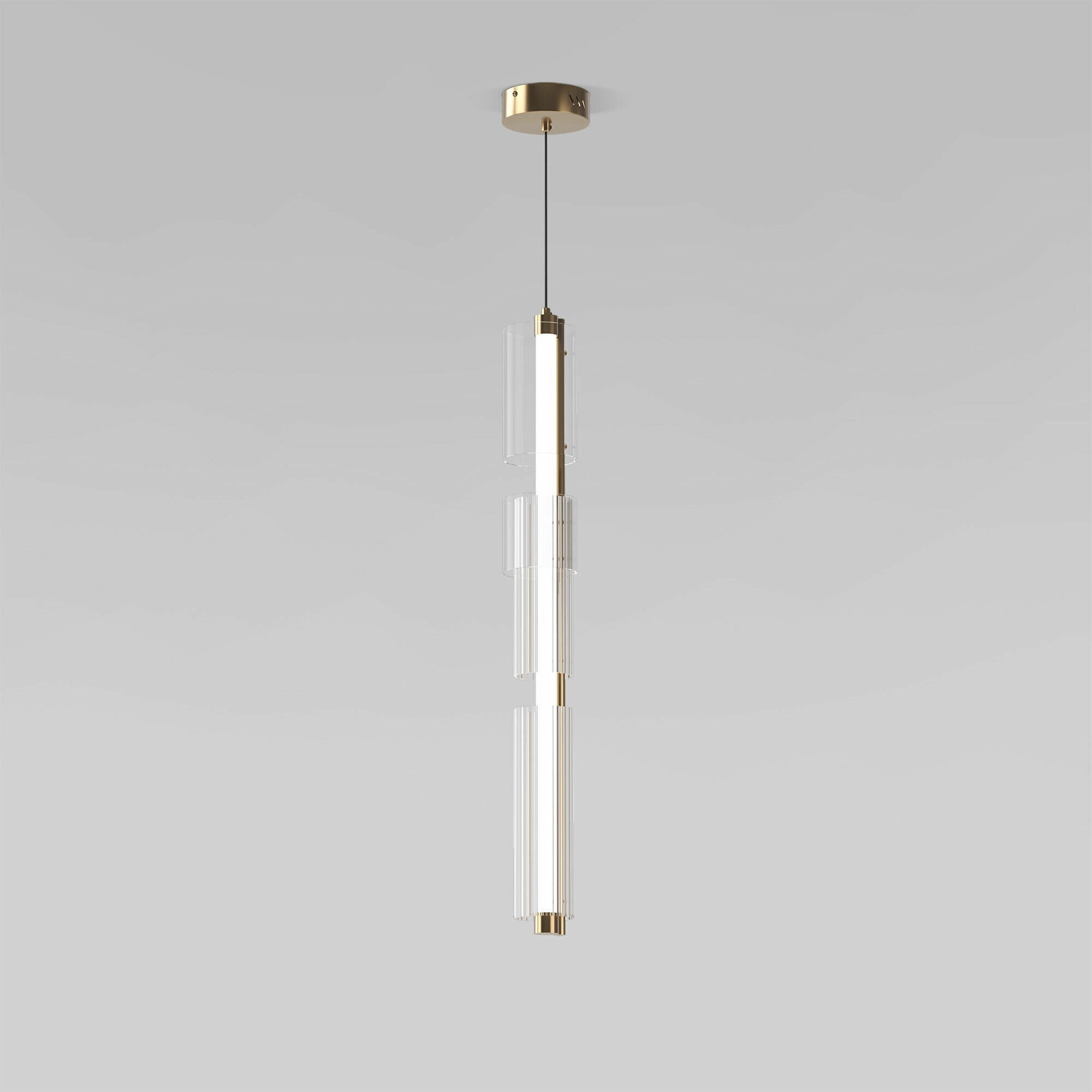 Подвесной светодиодный светильник Eurosvet Selina 304071 LED, 12 Вт, 2700,3500,4200К, латунь