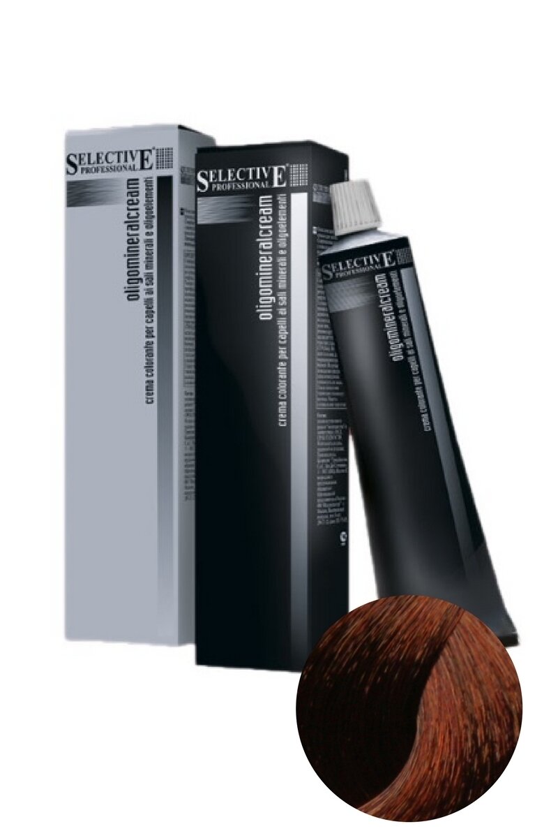 SELECTIVE PROFESSIONAL Крем-краска OLIGO MINERAL CREAM 6.43 темный блондин медно-золотистый, 100 мл