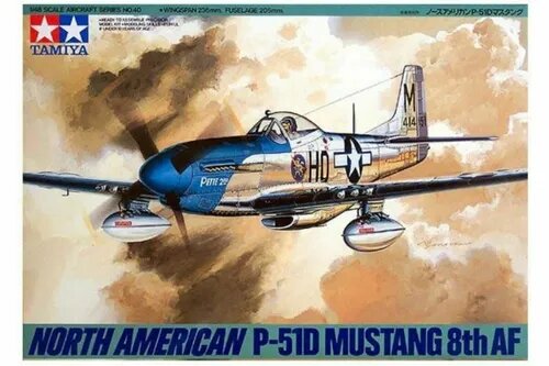 TAMIYA 61040 1:48 N. A. P-51d Mustang 8th AF сборная модель самолета