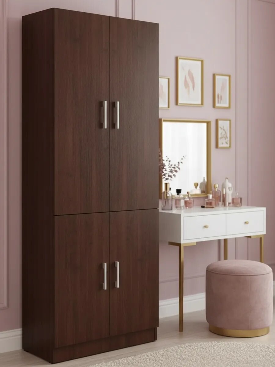 Деревянный в прихожую шкаф FRESTER с полками для одежды, от производителя