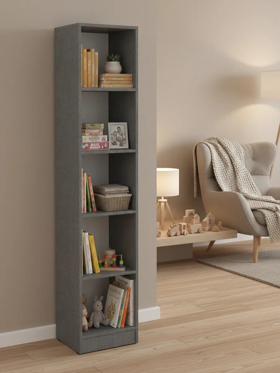 Для одежды распашной шкаф пенал FRESTER деревянный с полками, от производителя