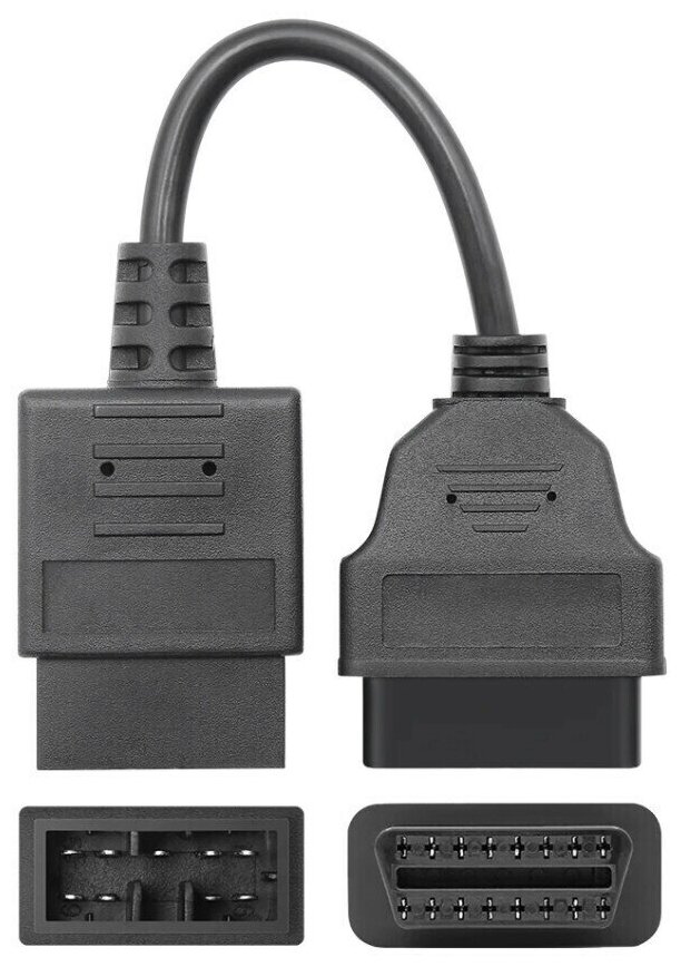 Переходник Subaru 9-pin на OBD2 16 pin