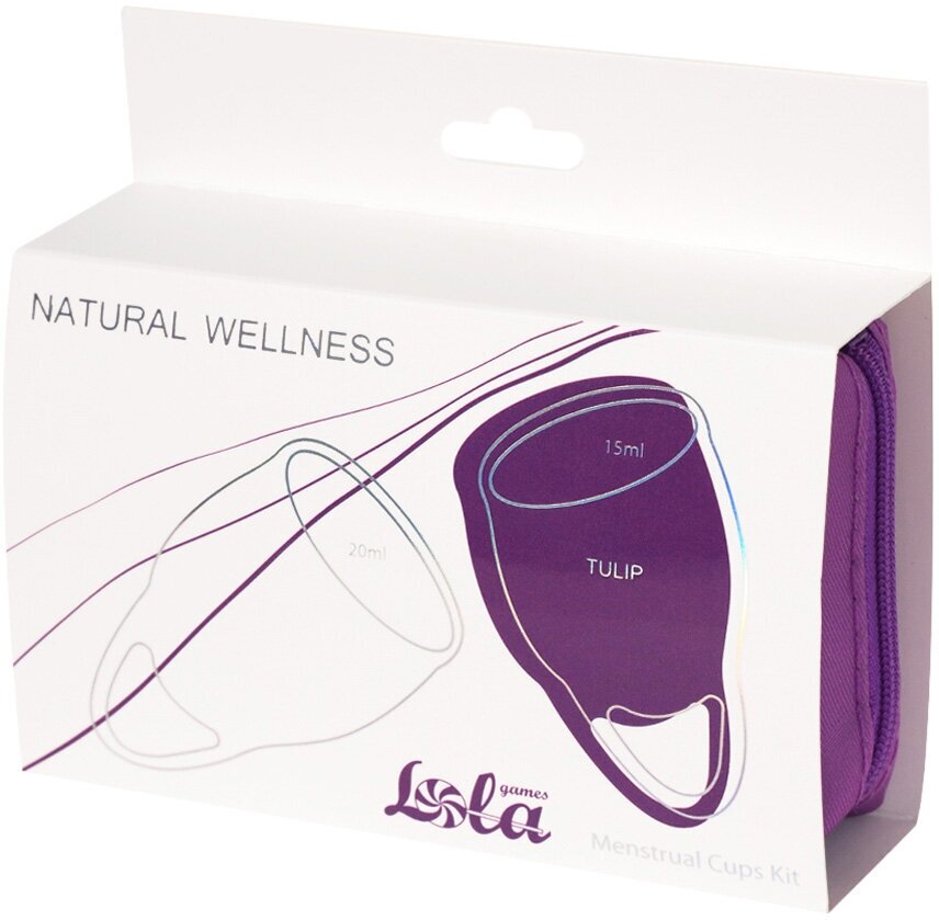 Набор из 2-х менструальных чаш Lola Toys Natural Wellness Tulip