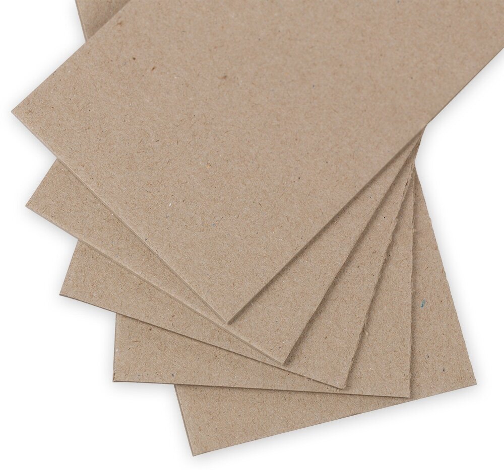 Картон переплетный двусторонний 2,5х700х1000мм негрунтованный