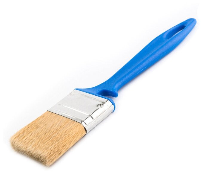 Кисть плоская Rexant «Лаки», 25х10 мм искусственная щетина {89-0301} (1 шт)