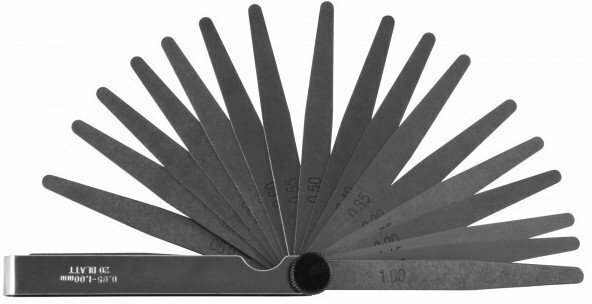 Щуп веерный 0,05-1мм 20 пластин JONNESWAY 0,05-1мм 20 пластин JONNESWAY AI060020