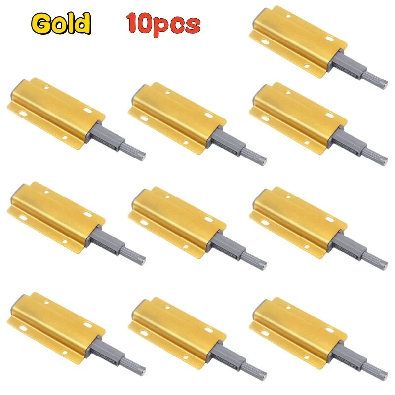 Магнитные защелки для шкафа Push To Open 5/10 шт. Gold-10pcs