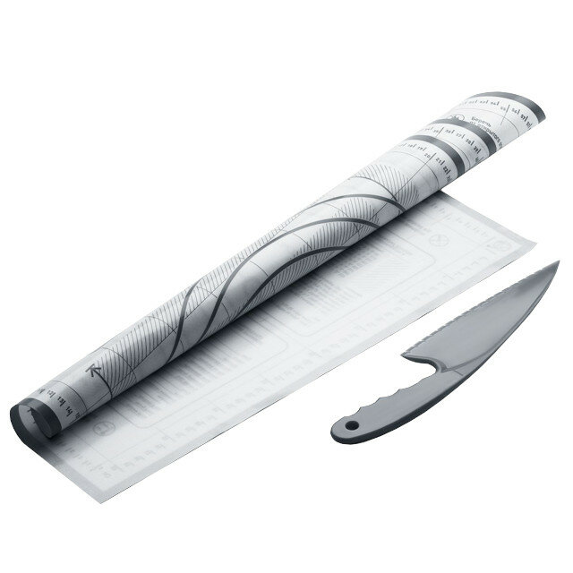 Набор кулинарный APOLLO Genio Ganga 2 предм: коврик 46х66см, нож для теста силикон, пластик