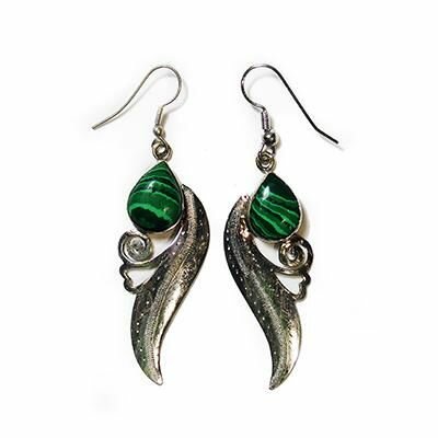 Серьги, искусственный камень