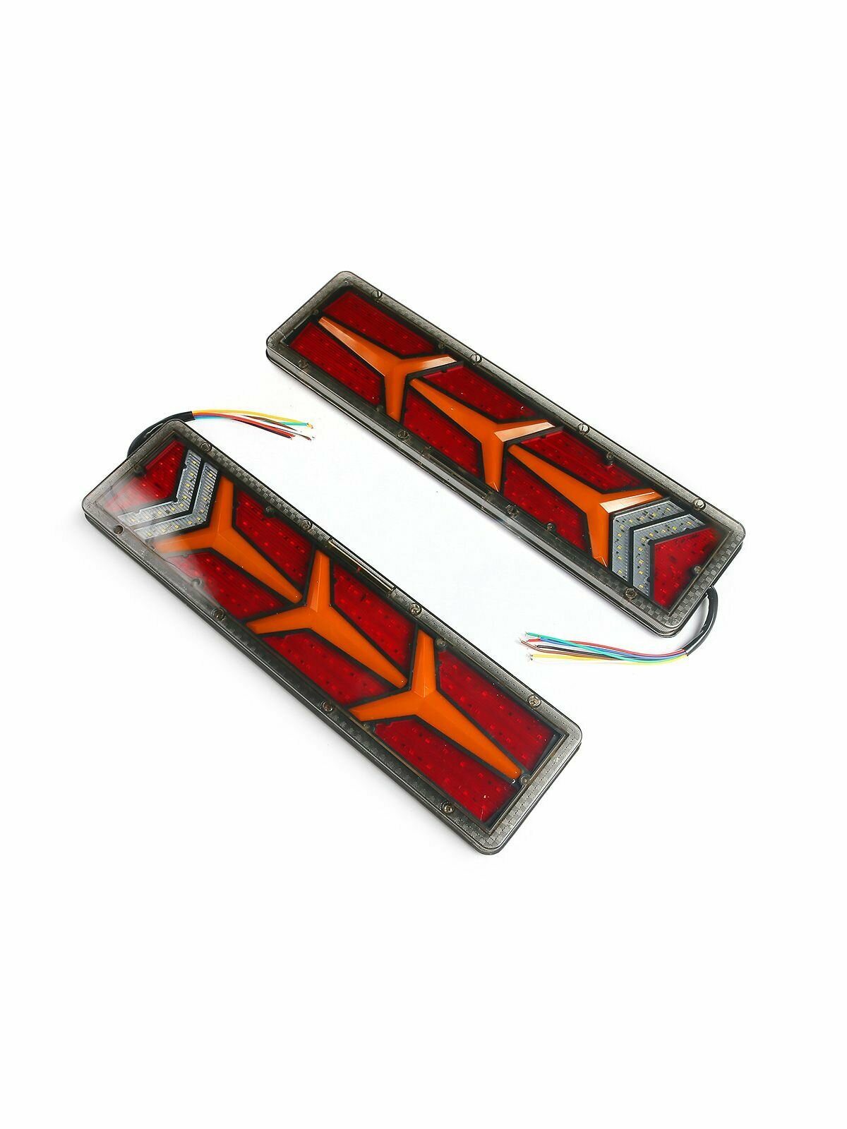 Задний светодиодный фонарь. Универсальный "Бегущие стрелки" 12-24V 46см (компл. 2шт.) (25112)