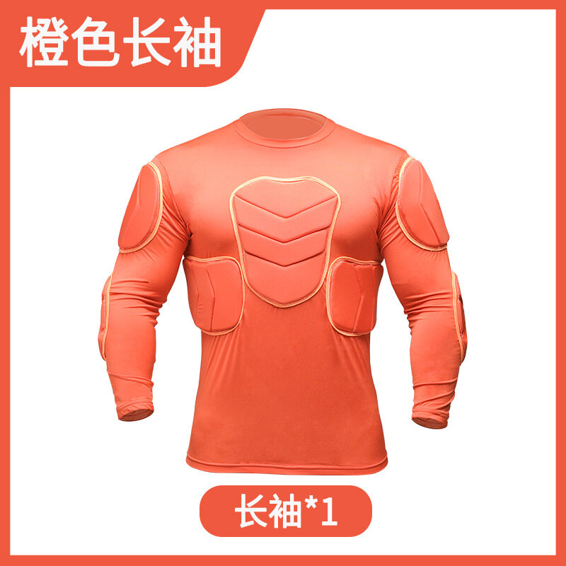Новый комплект формы вратаря с длинным рукавом для футбола и баскетбола, утолщенная форма вратаря, антиударная утолщенная броня для вратаря
