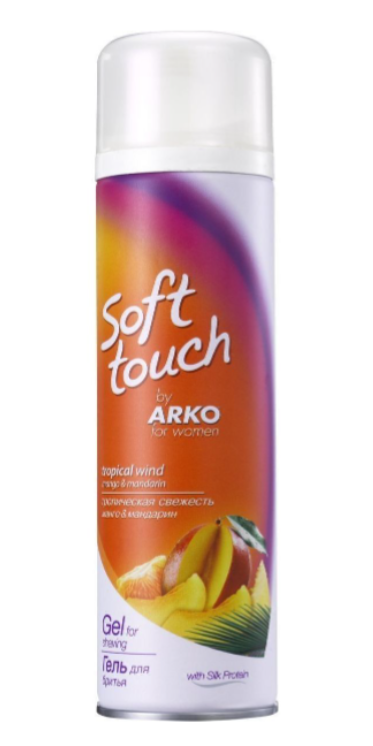 Гель для бритья Arko Soft Touch Tropic Winds, женский, 200 мл