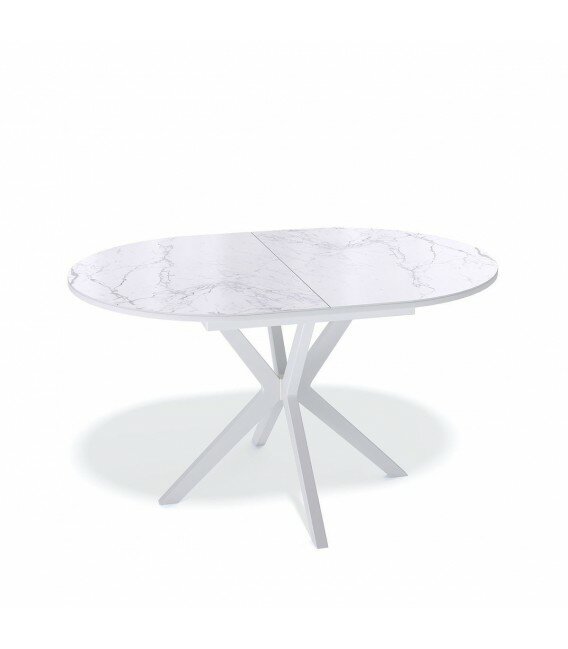 Стол KENNER B1300 белый/камень белый сатин