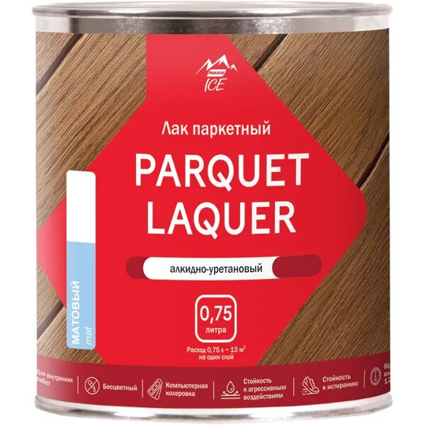 Лак паркетный Parade Parquet Laquer матовый прозрачный 0.75 л