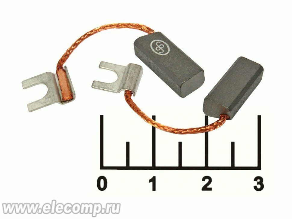 Щетка меднографитовая 5*6.3*15 Gebe HX 109/AMKSB0025 (2 штуки)