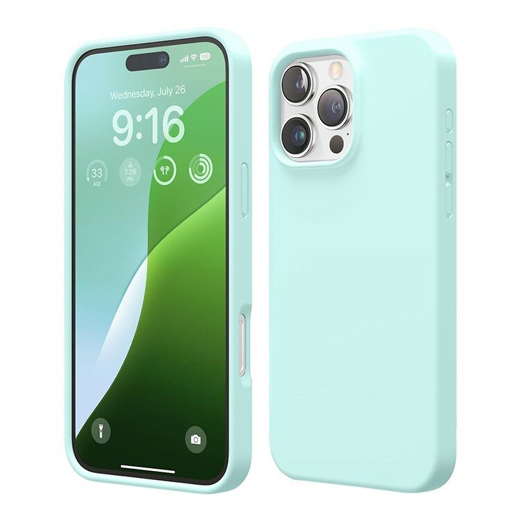 Elago силиконовый чехол для iPhone 16 Pro Max, Soft silicone (Liquid) Aqua Sky