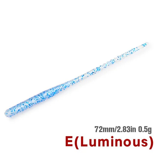 TSURINOYA AJING мягкие блесны, Color E - GLOW, 12 шт.