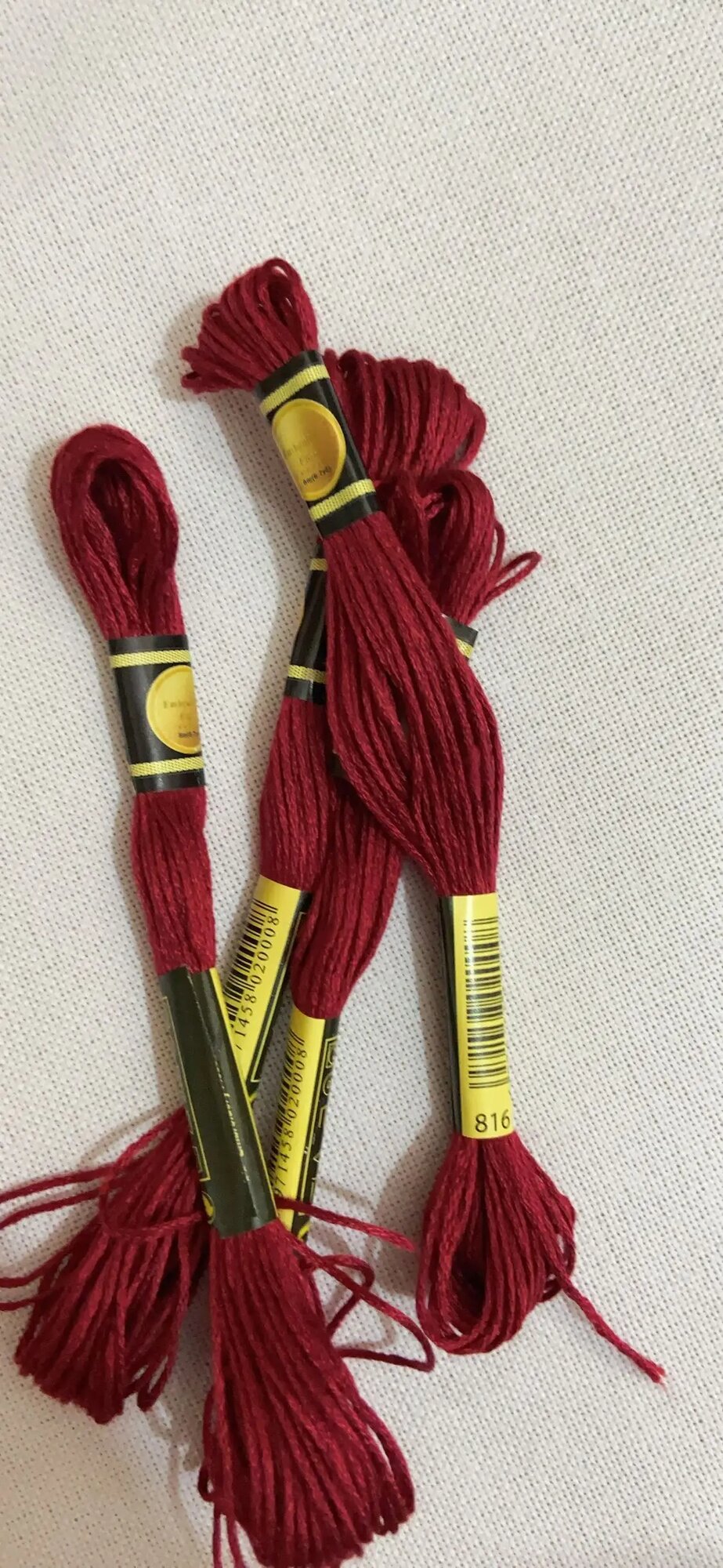 10PCS/LOL Set Cross Stitch Thread Embroidery Floss For Beginners DIY No Repeat Rainbow DMC CODE 869