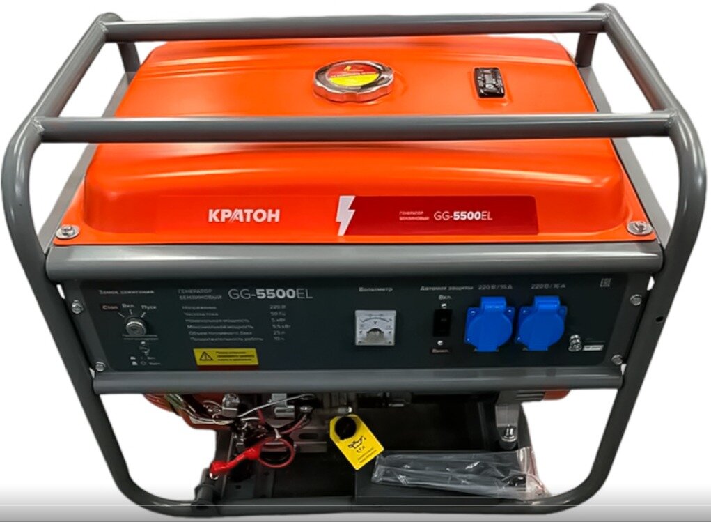 Генератор Кратон GG-5500EL, синхронный, 5500Вт, 10ч, воздушный