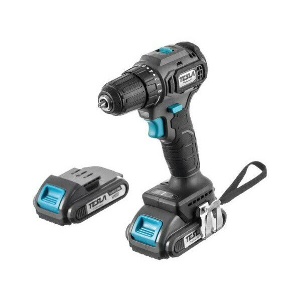 Дрель-шуруповерт Tesla TCD14BL 840368 (с 2-мя АКБ, кейс)