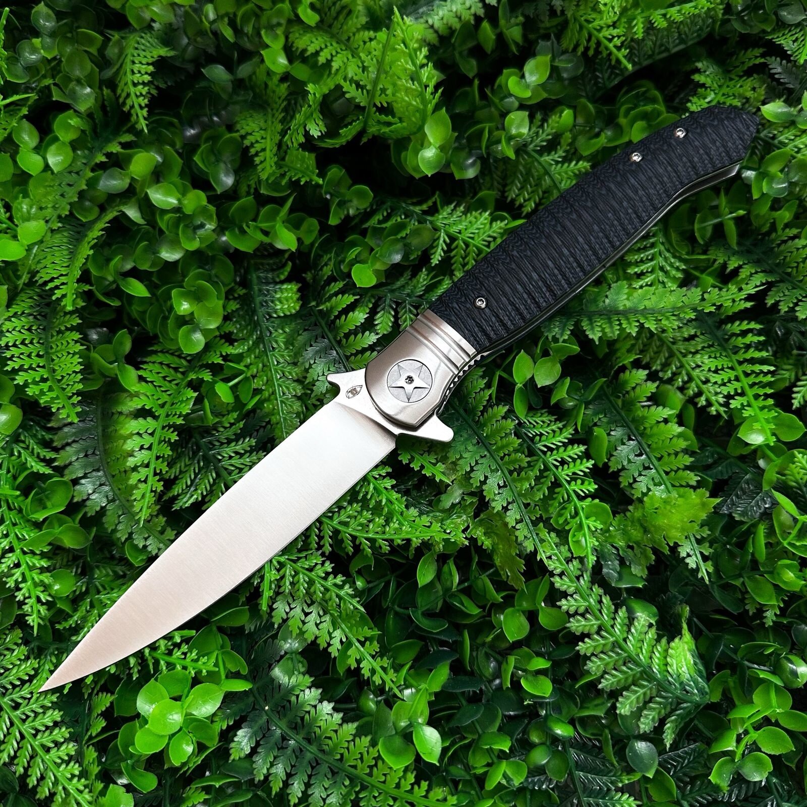 Складной нож Reptilian НКВД-04-1 сталь D2, рукоять черно-синий G10