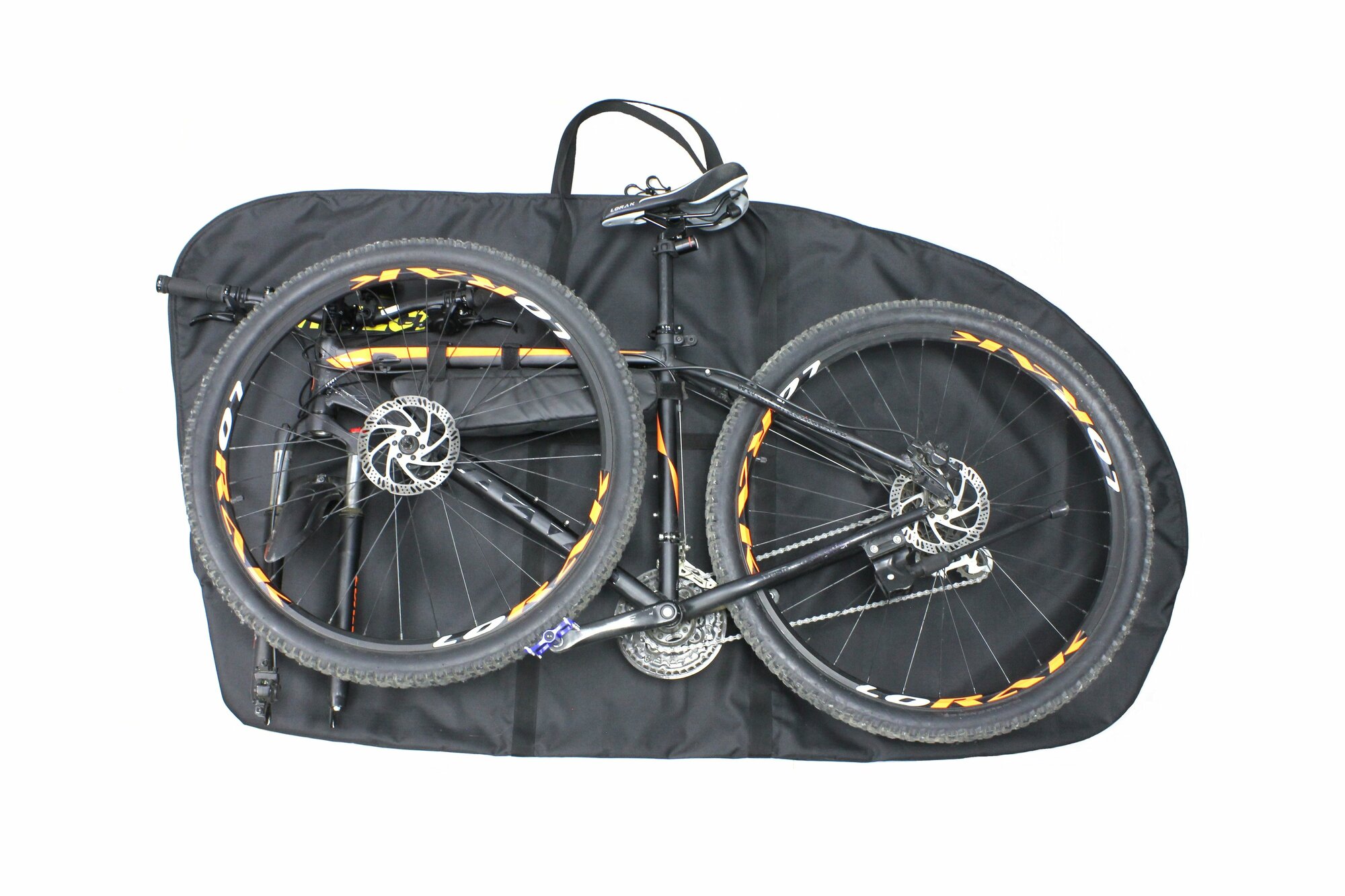 Чехол-переноска для велосипеда с колесами 26- 29 дюймов, размер 186х102 см цвет черный, PROTECT