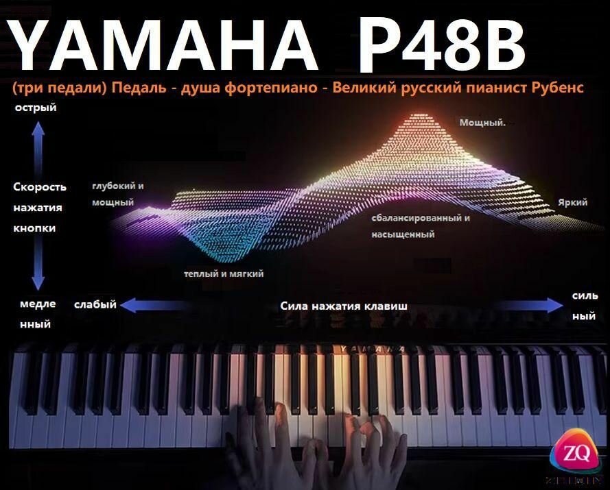 Цифровое пианино Yamaha P-45B цифровое пианино, одна педаль, адаптер питания , нотный стенд