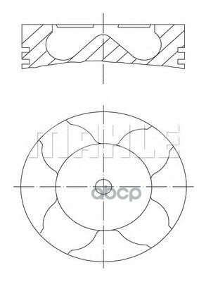Поршень dm.82.00x2.0x2.0x2.0 +0.40 Mahle/Knecht арт. 0101601