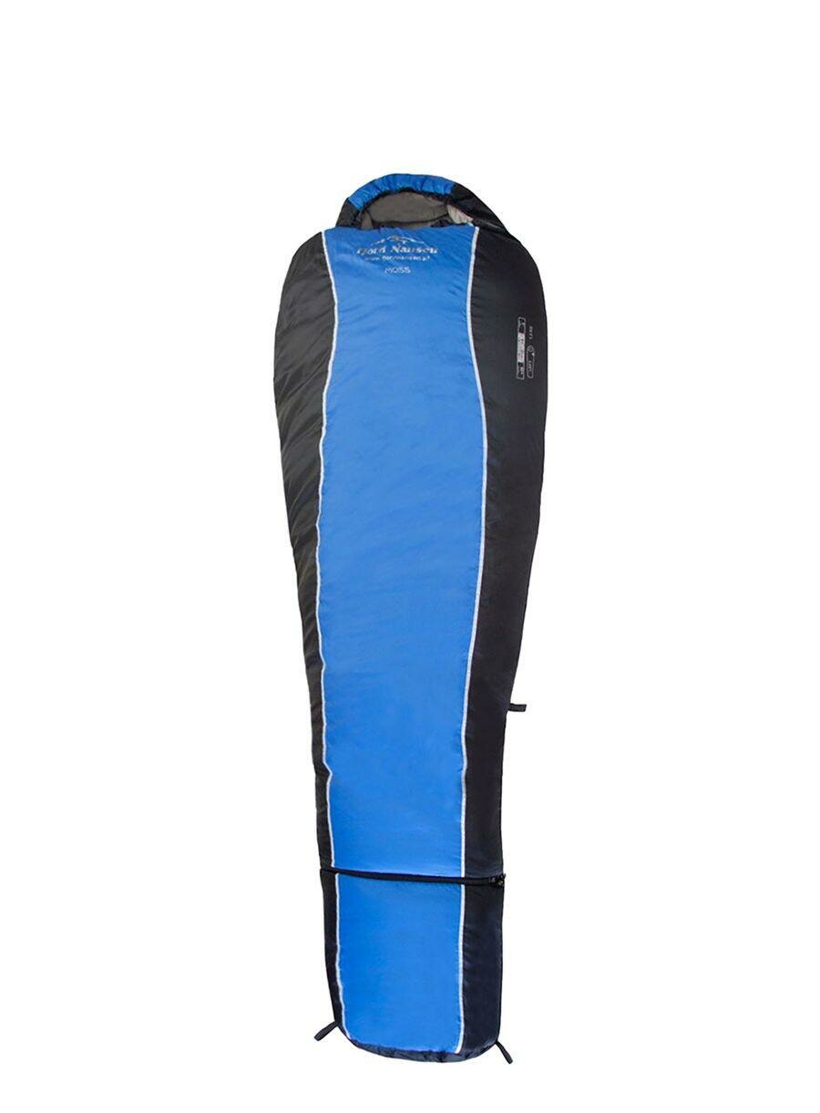 Decathlon Детский спальный мешок Fjord Nansen Moss (125-155 см), мумия, синий, регулируемая длина