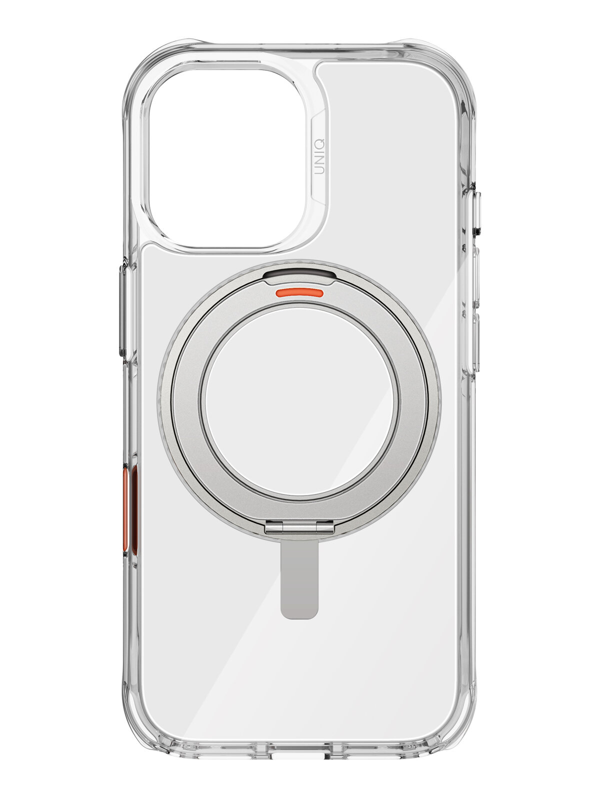 Чехол Uniq для iPhone 17, Swivix с функцией подставки на 360 градусов, с магнитами MagSafe, прозрачный