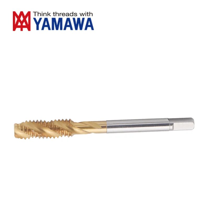 YAMAWA метрический удлиняющий спиральный метчик для металла M8M10 *100/120/150L M12M14M16 M14X1.5X150, TIN-Coating