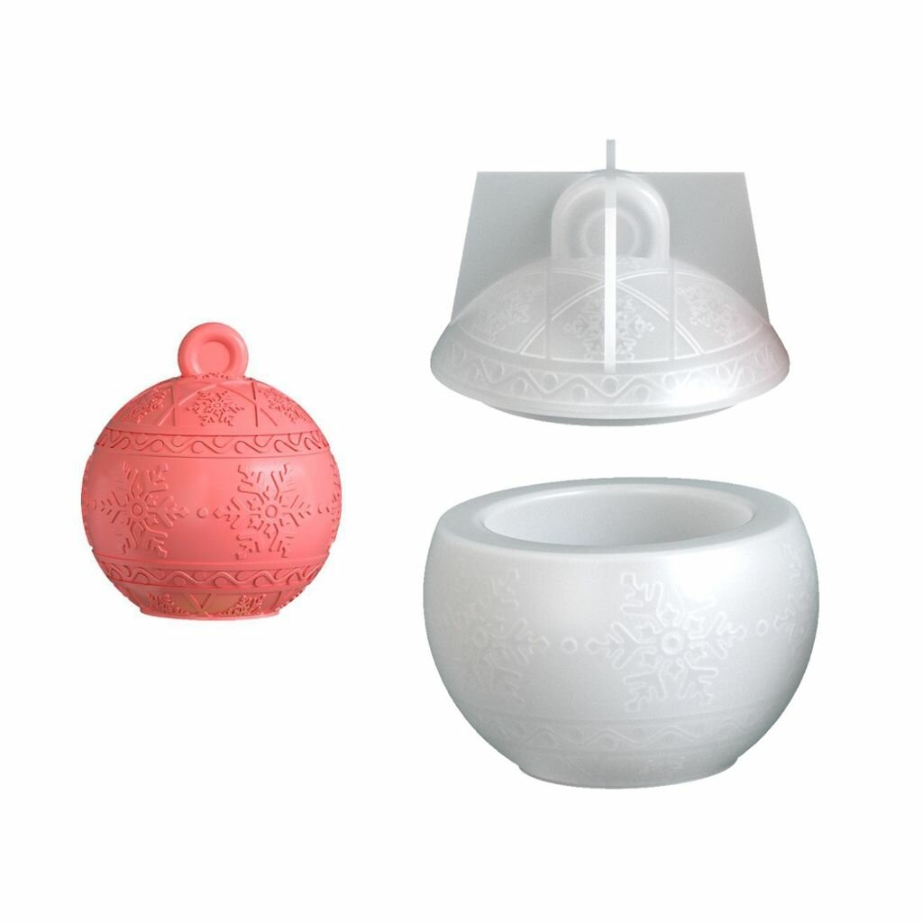 Силиконовая Форма Для Хранения Рождественских Ягодных Снежинок С Тиснением -Снежный Узор