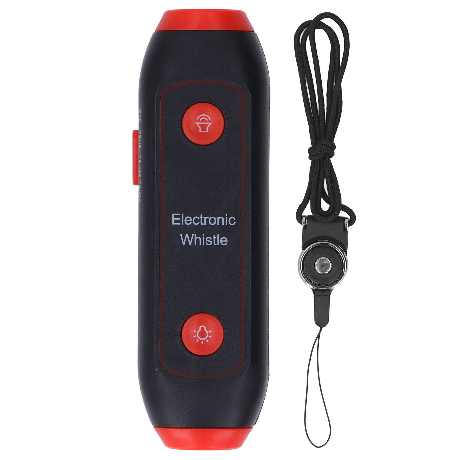 Electronic Whistle 3 Tone 3 уровня громкости Бесплатный свисток со светодиодным светом для тренировок спорта красный
