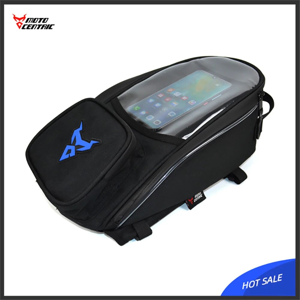 Мотоциклетная навигационная сумка на бак, большая вместительная мотоциклетная универсальная сильная магнитная сумка, сумка для мотоцикла, сумка для топливного бака с сенсорным экраном