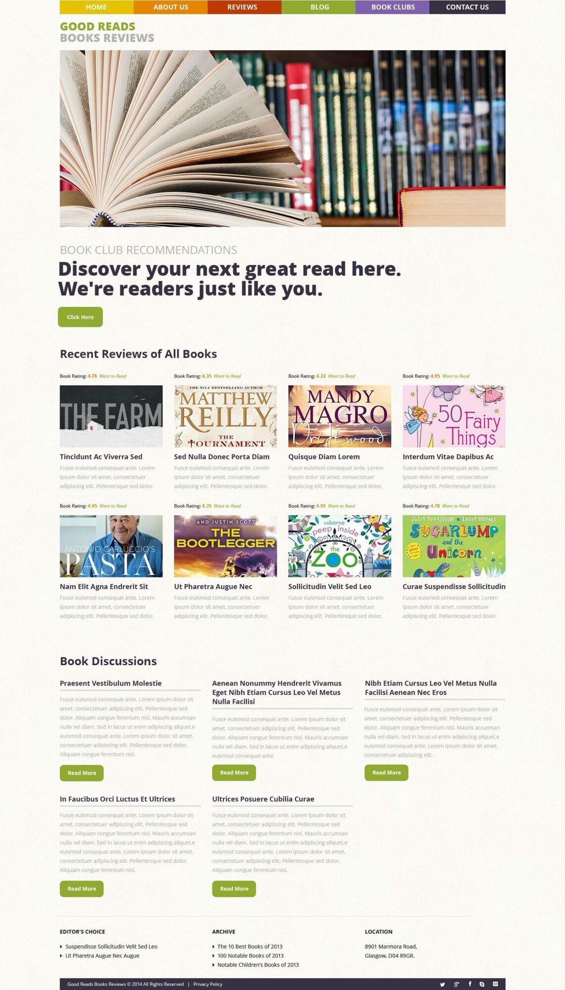 Подарочный сертификат на Шаблон для сайта Вордпресс с демоконтентом Books Reviews WordPress Theme