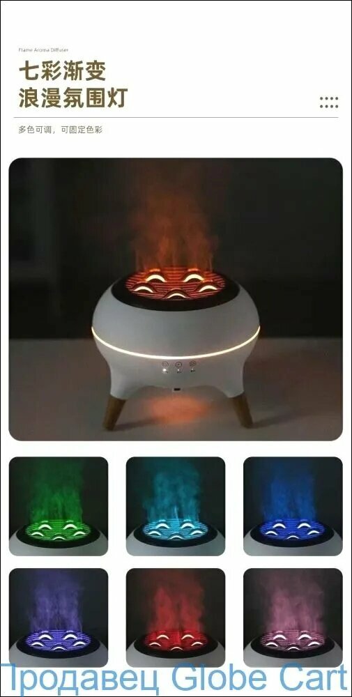 Xiaomi YouPin Увлажнитель воздуха Динамический диффузор для увлажнителя воздуха эфирными маслами в виде фонарей, белый, черный