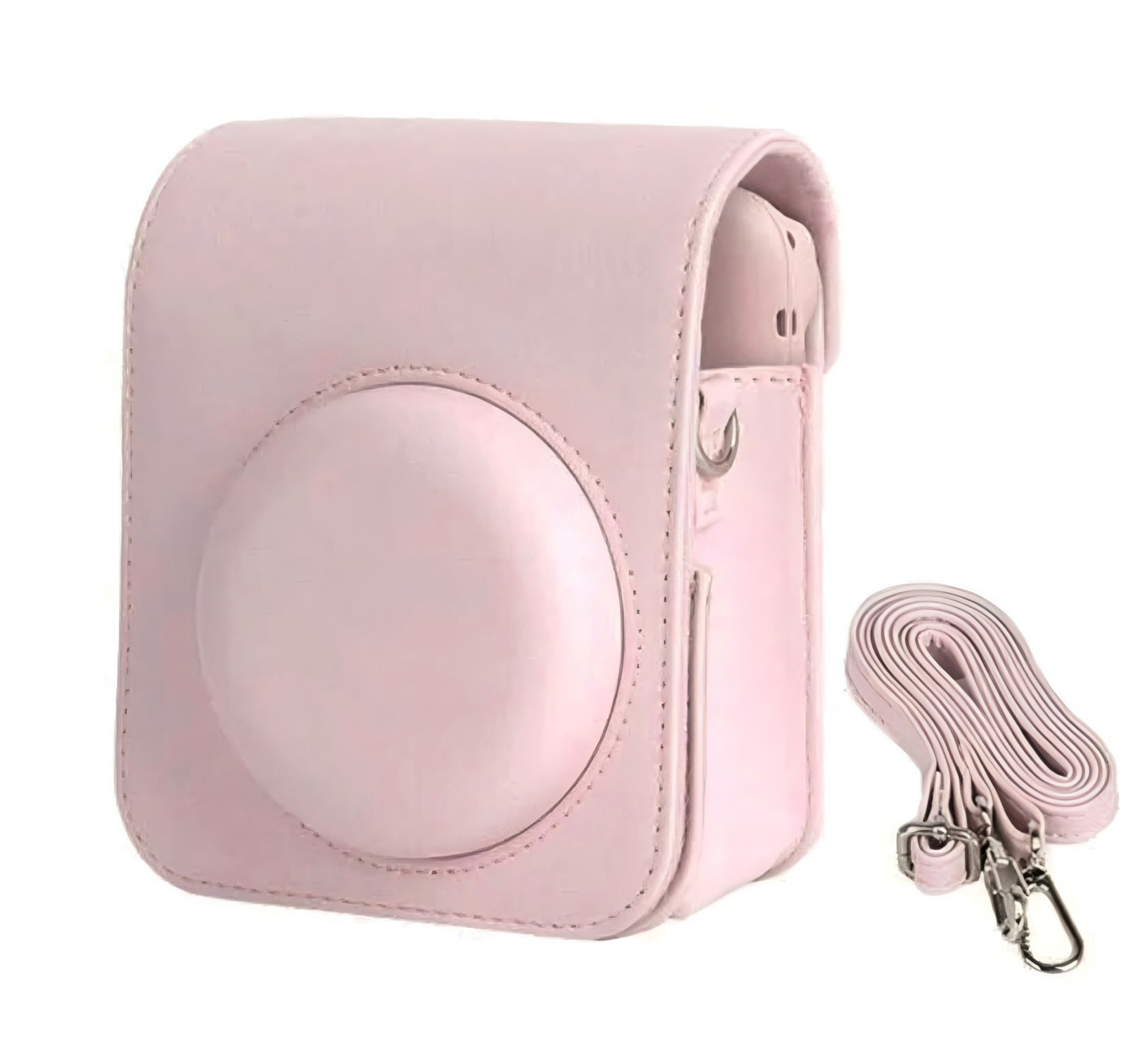 Чехол-сумка для Instax Mini 12, с металлической застёжкой и мягкой подкладкой, blossom pink