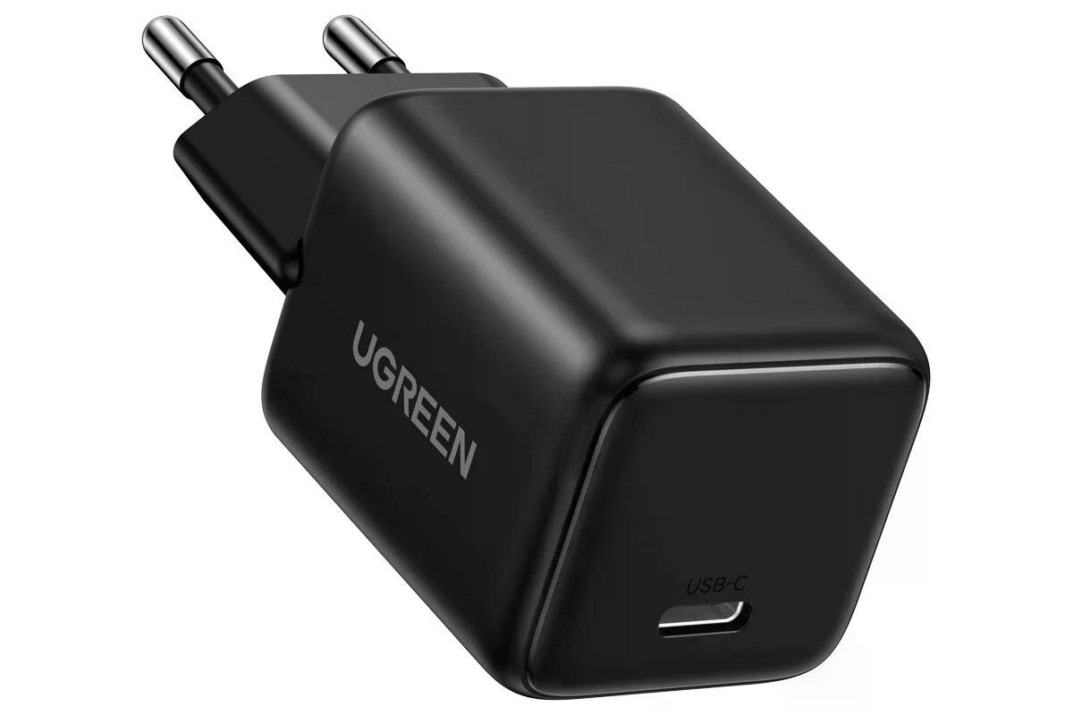 Сетевое зарядное устройство UGREEN X512-55553 USB-C 20W PD Mini GaN Tech Charger Black