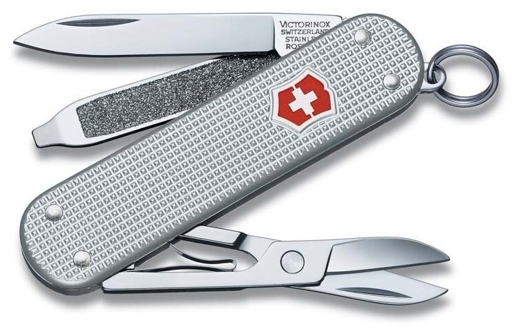 Швейцарский нож-брелок VICTORINOX Classic Alox, длина лезвия 4 см, 5 функций. 0.6221.26