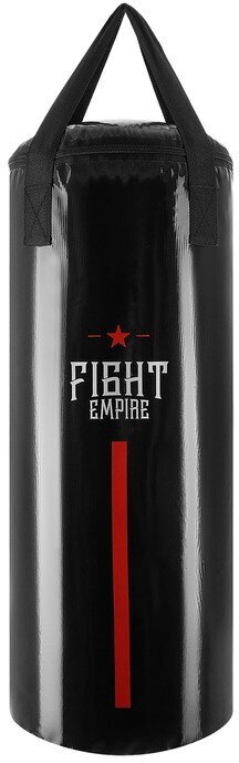 Боксёрский мешок FIGHT EMPIRE, вес 25 кг, на ленте ременной, цвет чёрный