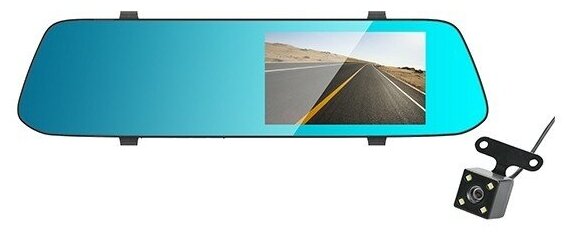 Видеорегистратор автомобильный SHO-ME SFHD-800 (зеркало 4,3" , 2 камеры)