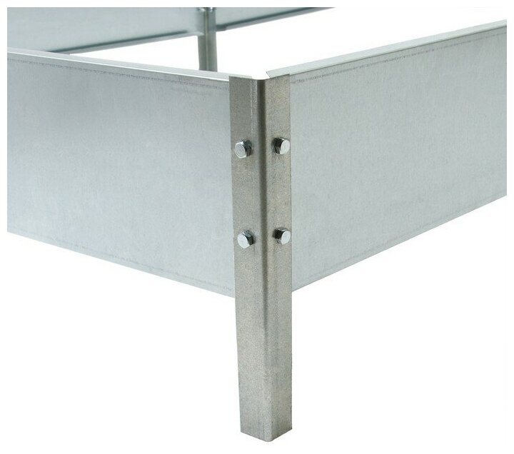 Грядка оцинкованная, компакт, 200×100×15 см, Greengo