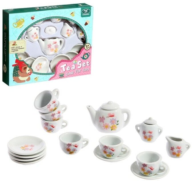 Набор керамической посуды "Чайный сервиз" 15 предметов 9193292