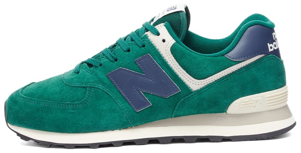 Кроссовки New Balance 574, размер 11,5 US, зеленый — фото 1