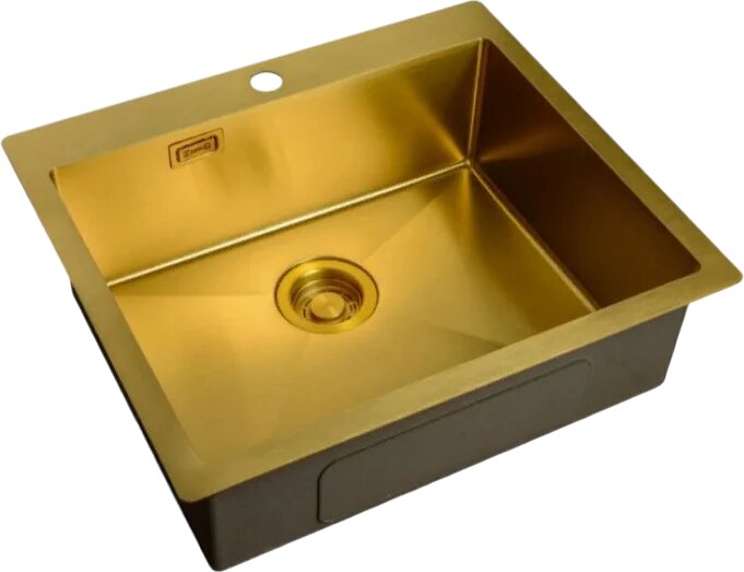 Мойка кухонная Zorg Light ZL R 590510 металлическая, 59x51, прямоугольная, мойка для кухни, врезная