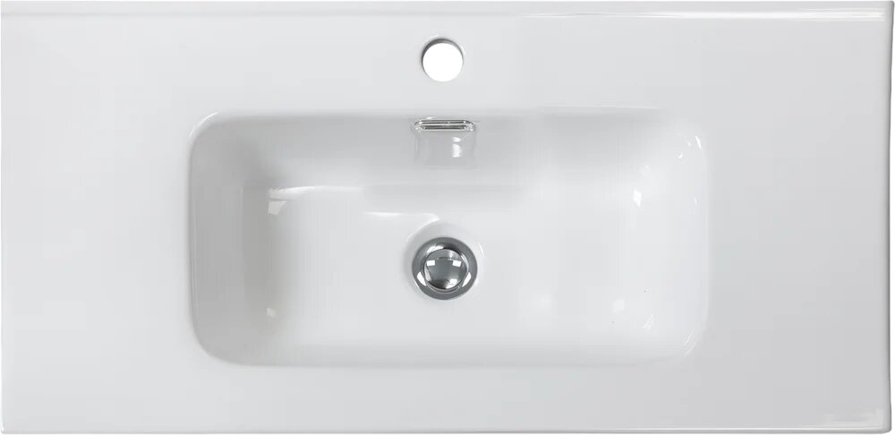 Мебельная раковина BelBagno BB700/390ETL 71 накладная, фаянсовая, со встроенным сливом-переливом, белая, раковина для ванной, прямоугольная