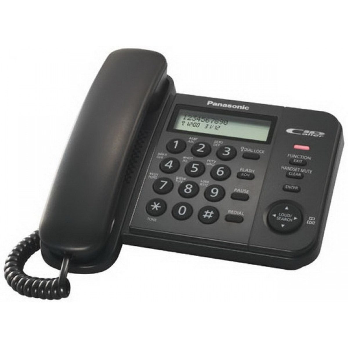 Телефон проводной Panasonic KX-TS2356RUB, черный (KX-TS2356RUB), 3шт.