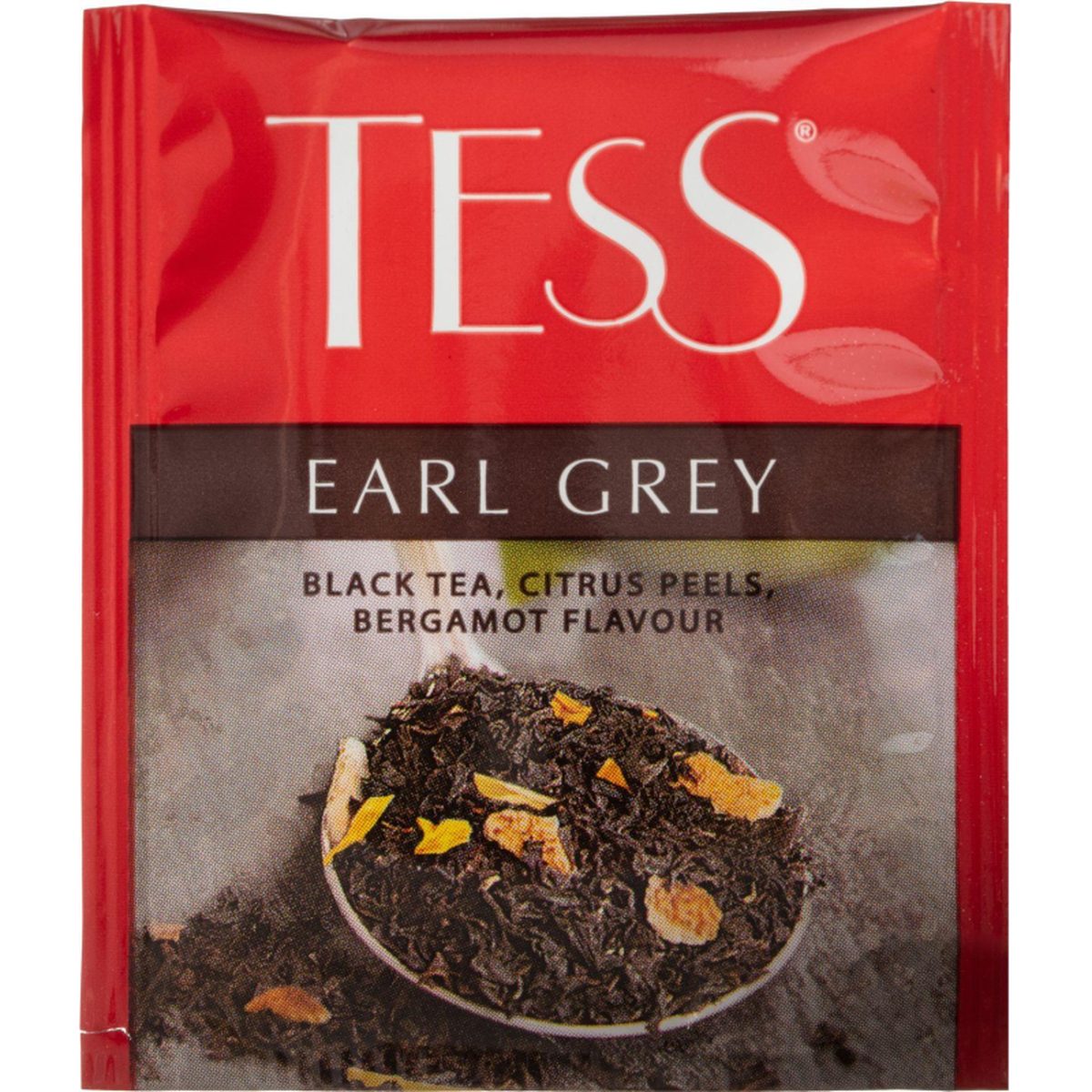 Чай Tess Earl Grey черный с цедрой лайма и ароматом бергамота 100 пакетиков, 1 уп.