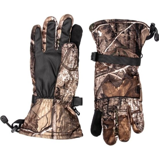 Перчатки Helios HUNTER утепленные КМФ, Лес размер XL (HS-HY-D09-XL)